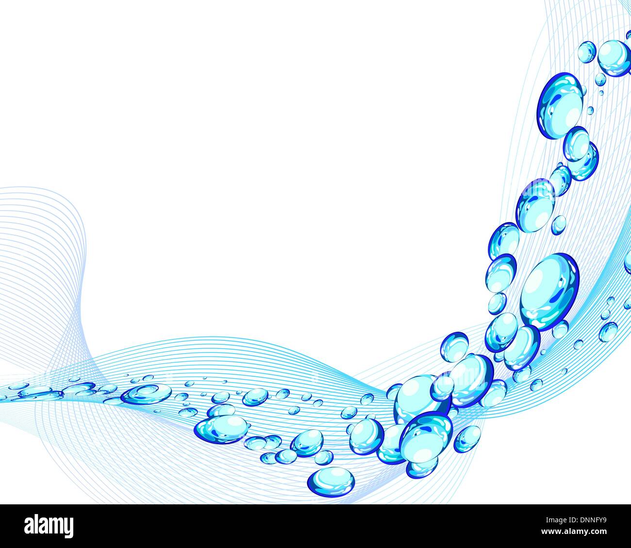 Abstract water vector background with bubbles of air Stock Vector Image ...