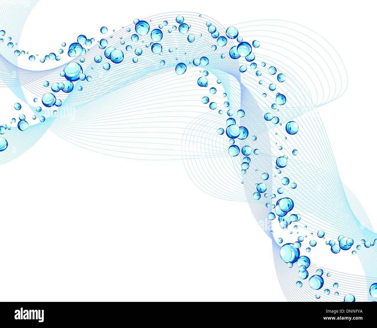 Abstract water vector background with bubbles of air Stock Vector Image ...