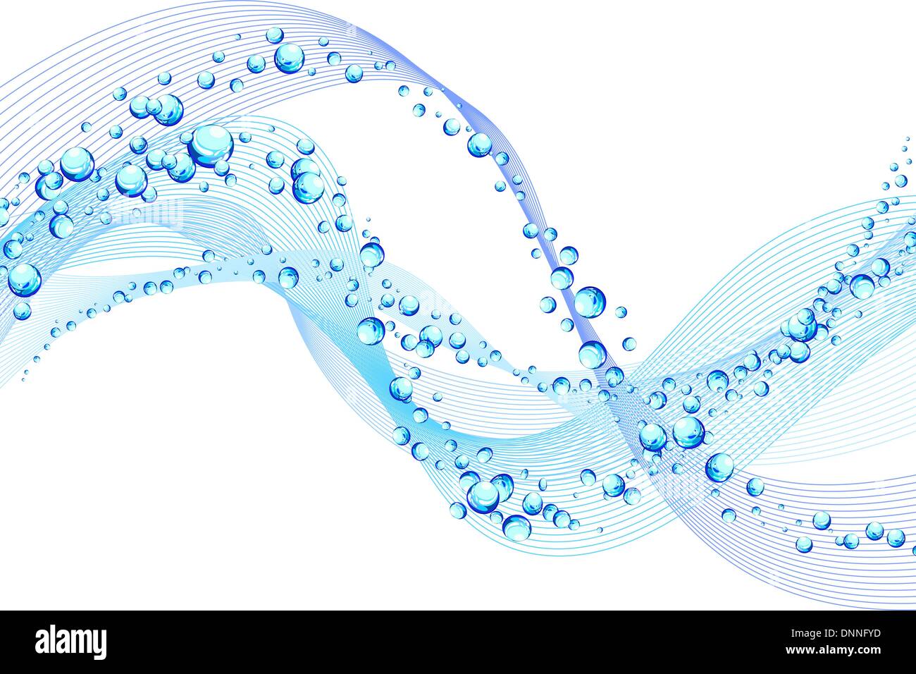 Abstract water vector background with bubbles of air Stock Vector Image ...