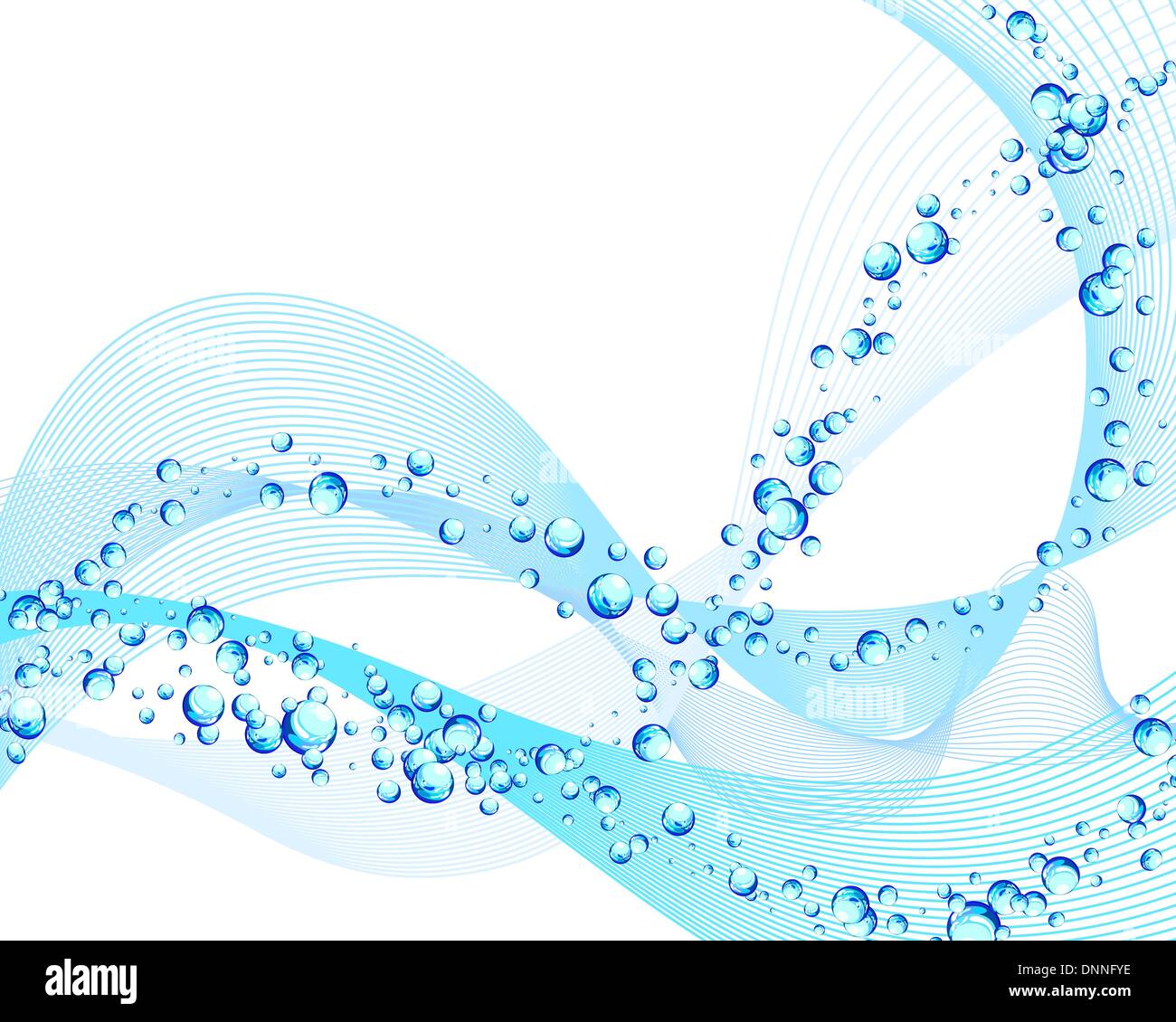 Abstract water vector background with bubbles of air Stock Vector Image ...