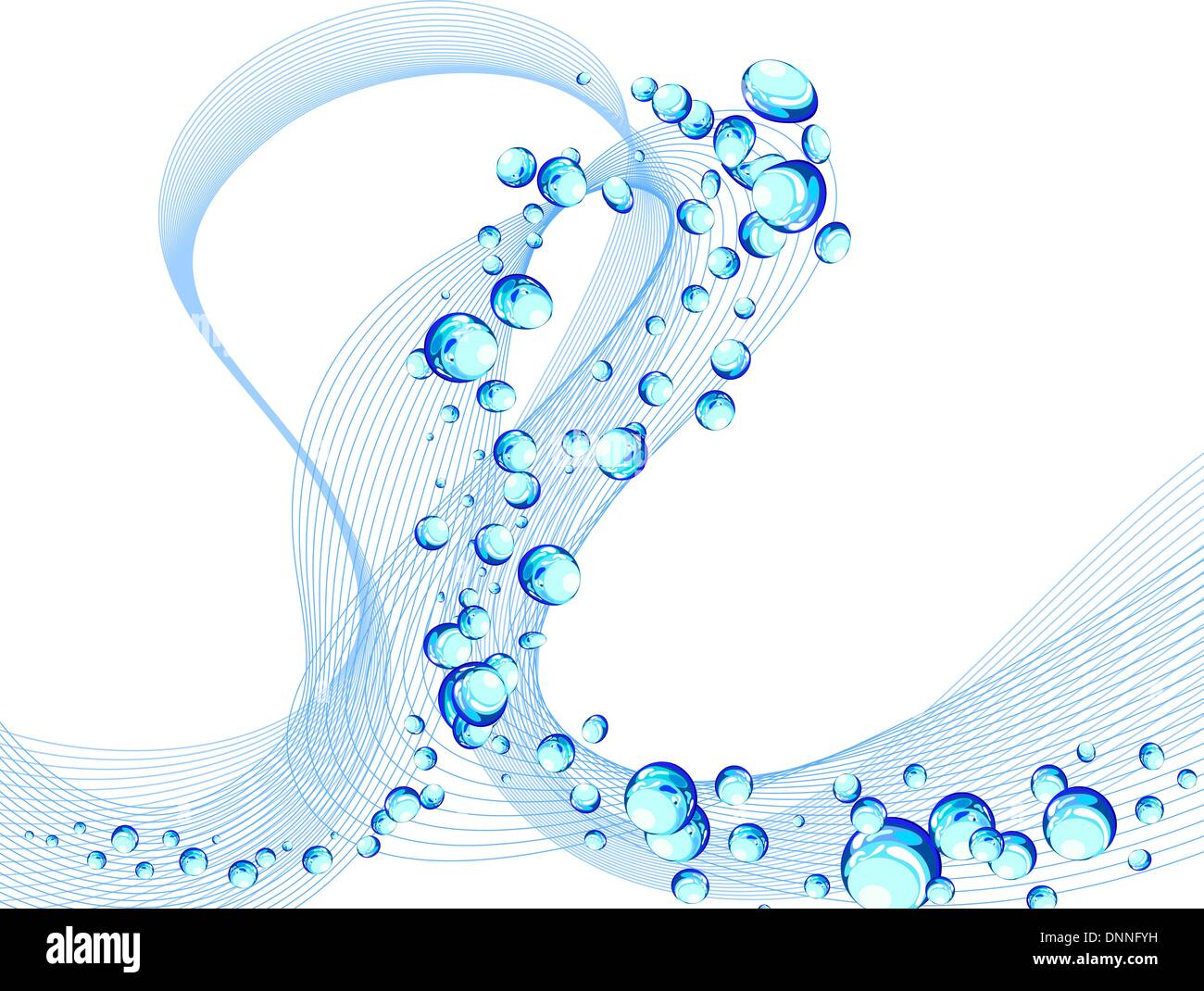 Abstract water vector background with bubbles of air Stock Vector Image ...