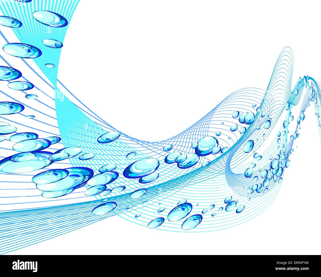 Abstract water vector background with bubbles of air Stock Vector Image ...