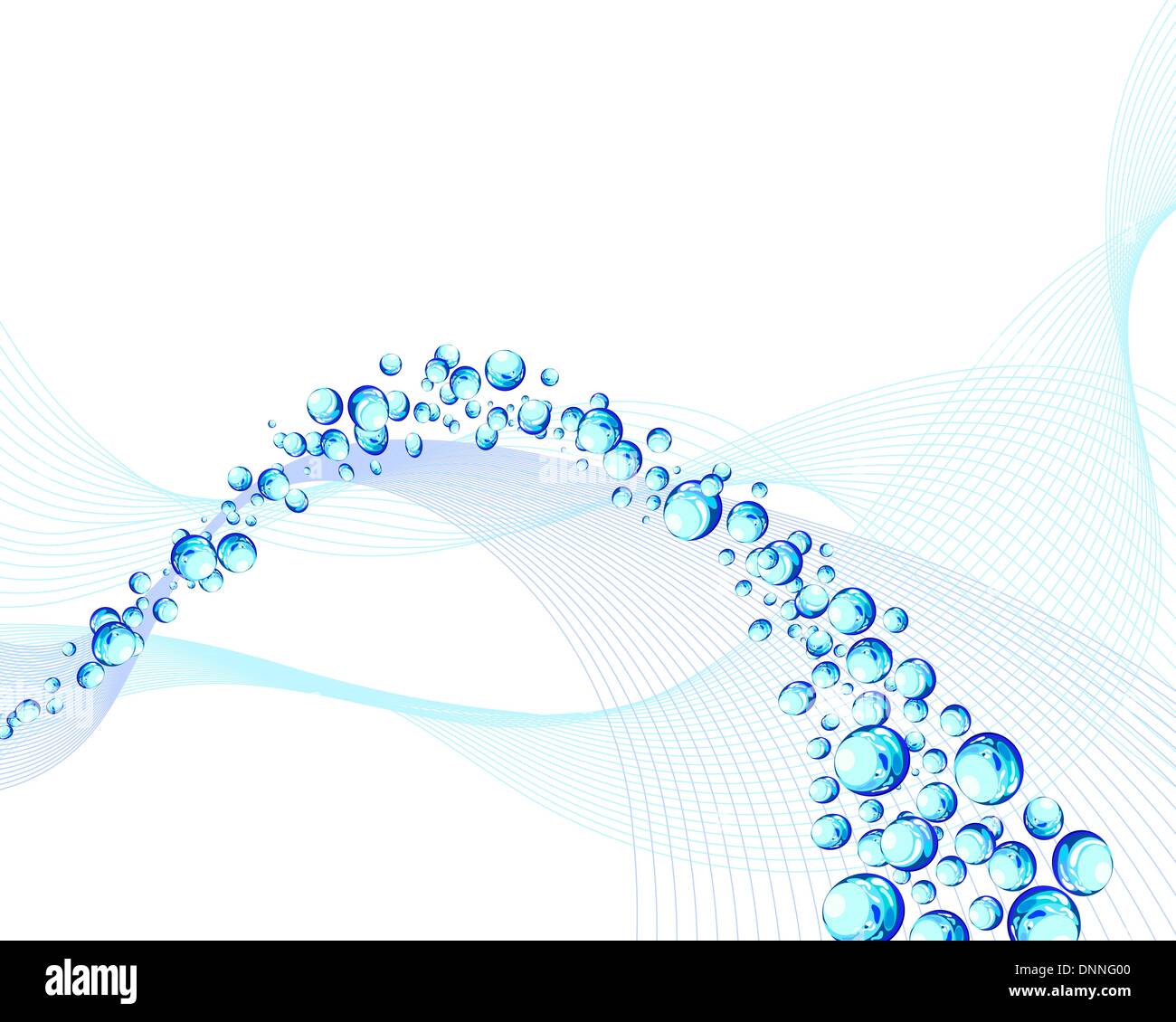 Abstract water vector background with bubbles of air Stock Vector Image ...