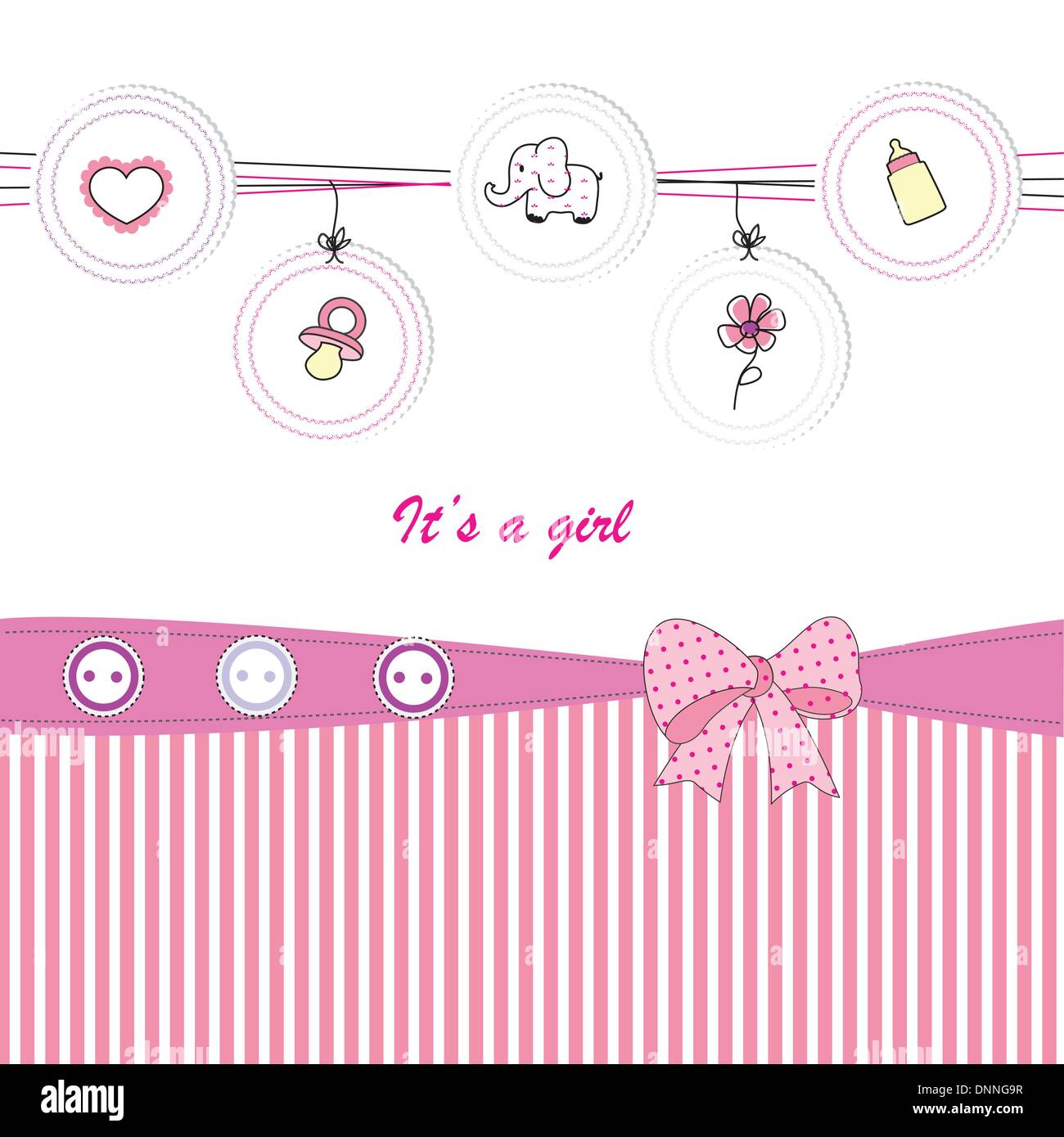 Cute baby background on birthday or shower Stock Vector Image & Art - Alamy