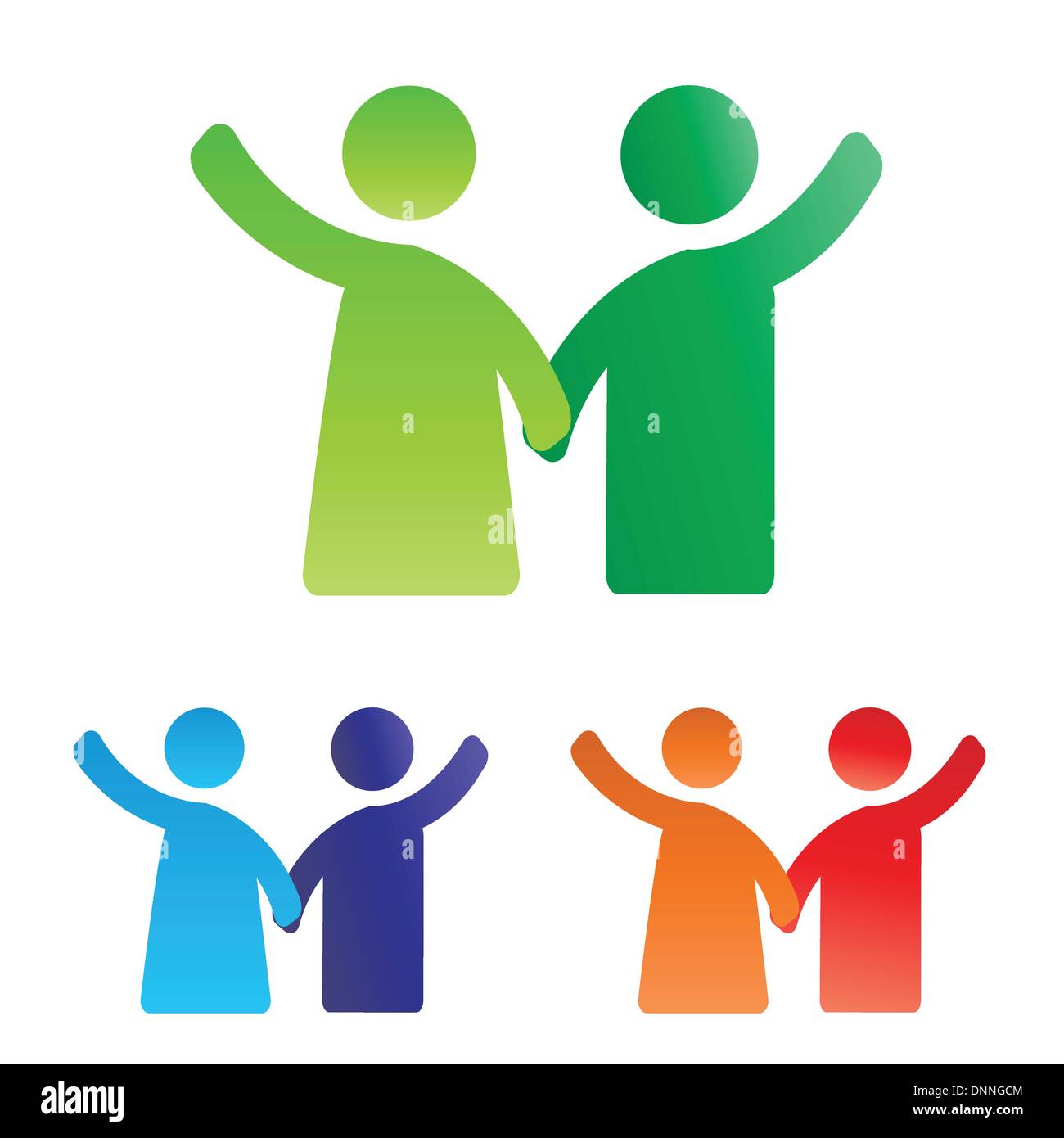 Pictogram showing figures happy family Stock Vector Image & Art - Alamy