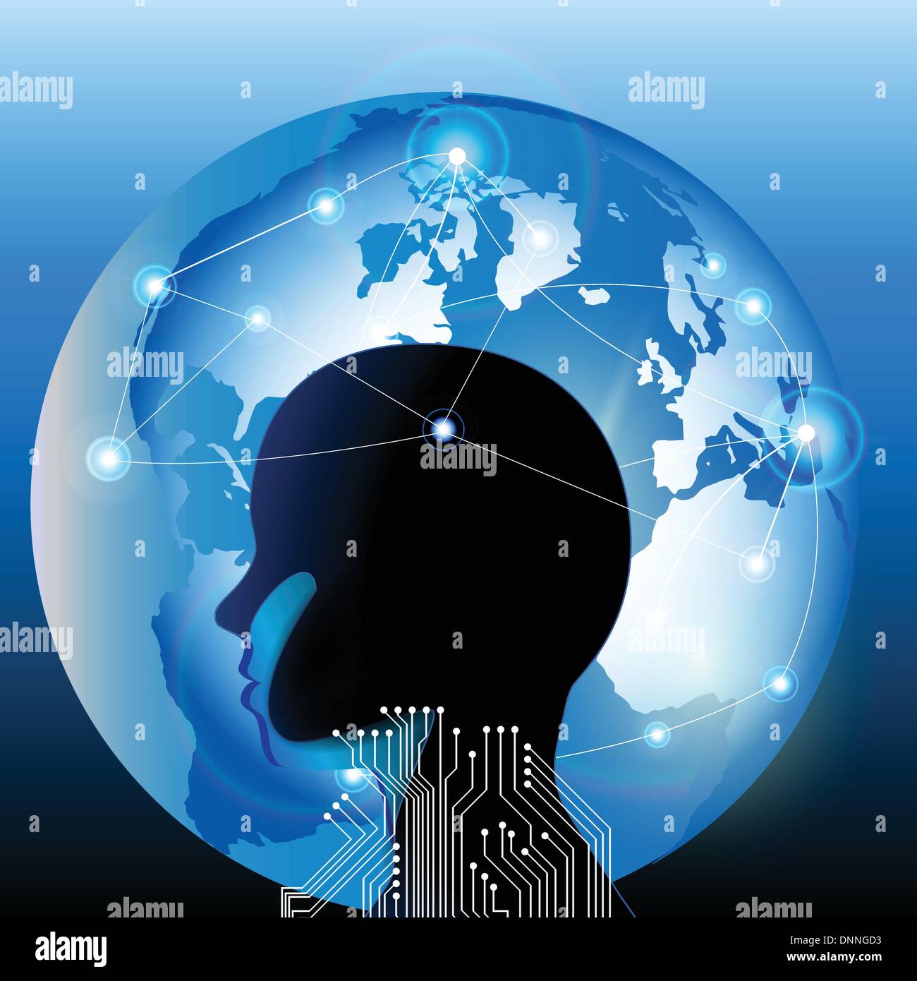 Technology cognition Stock Vector Images - Alamy