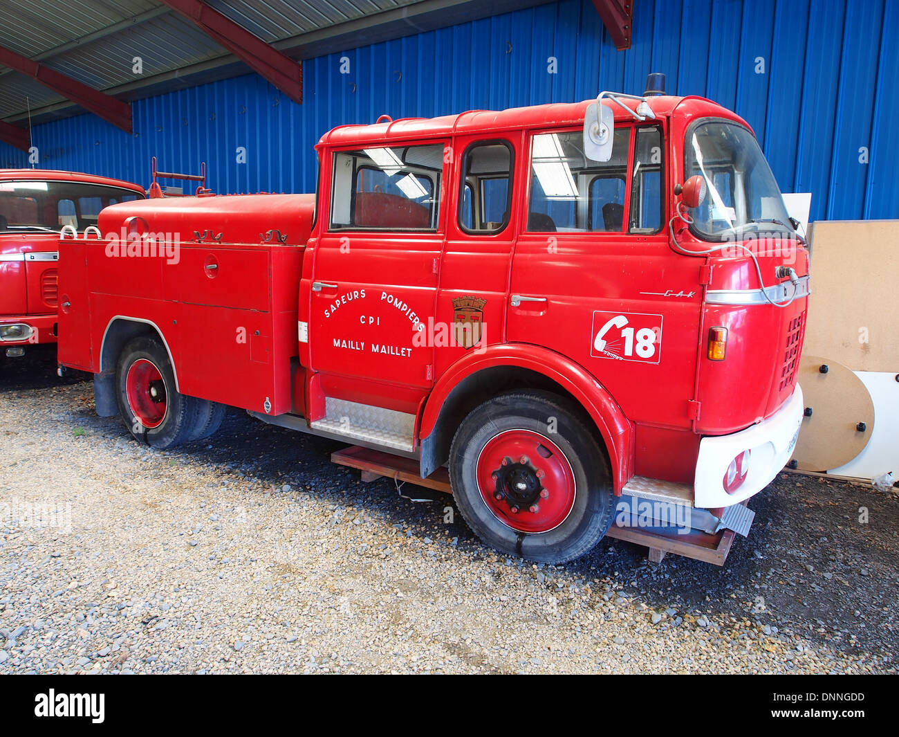 The Berliet GAK Fire Engine, model '9546 TJ 80,' is a classic French ...