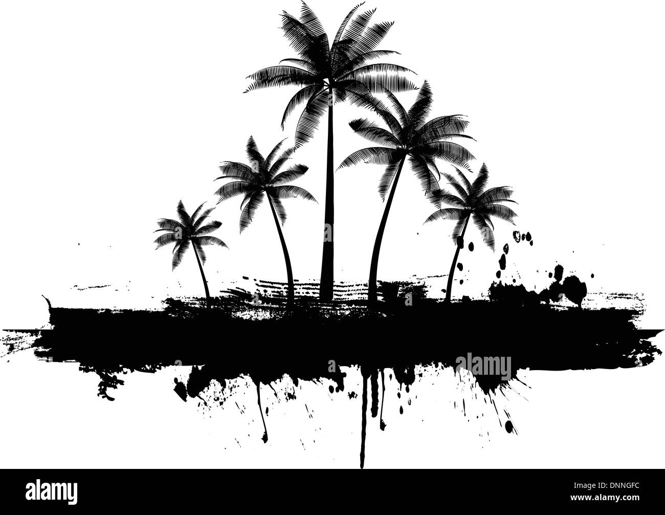 Grunge palm trees background Stock Vector Image & Art - Alamy