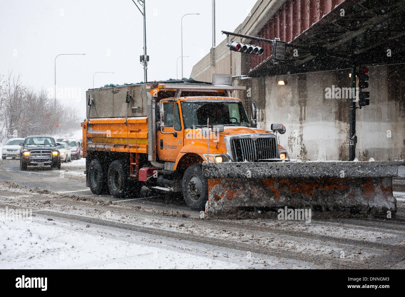 Chicago snow storm hi-res stock photography and images - Alamy