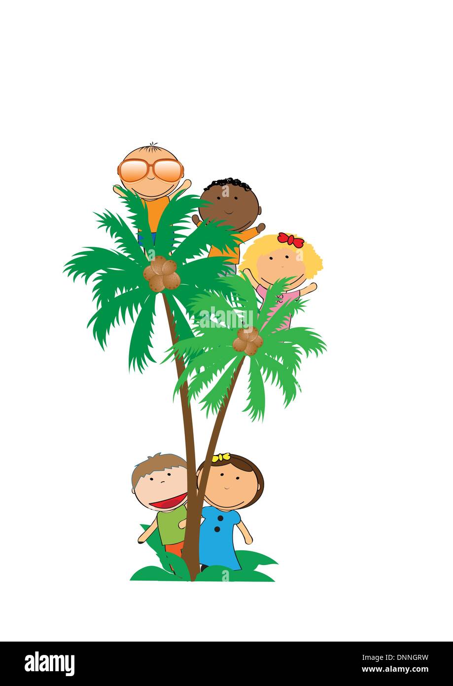 Palms drawing Cut Out Stock Images & Pictures - Alamy