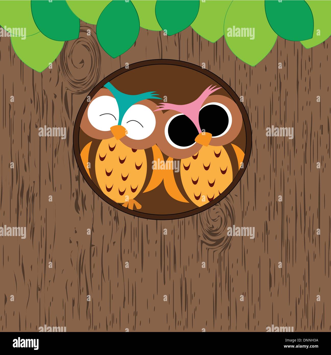 Tree hollow Stock Vector Images - Alamy