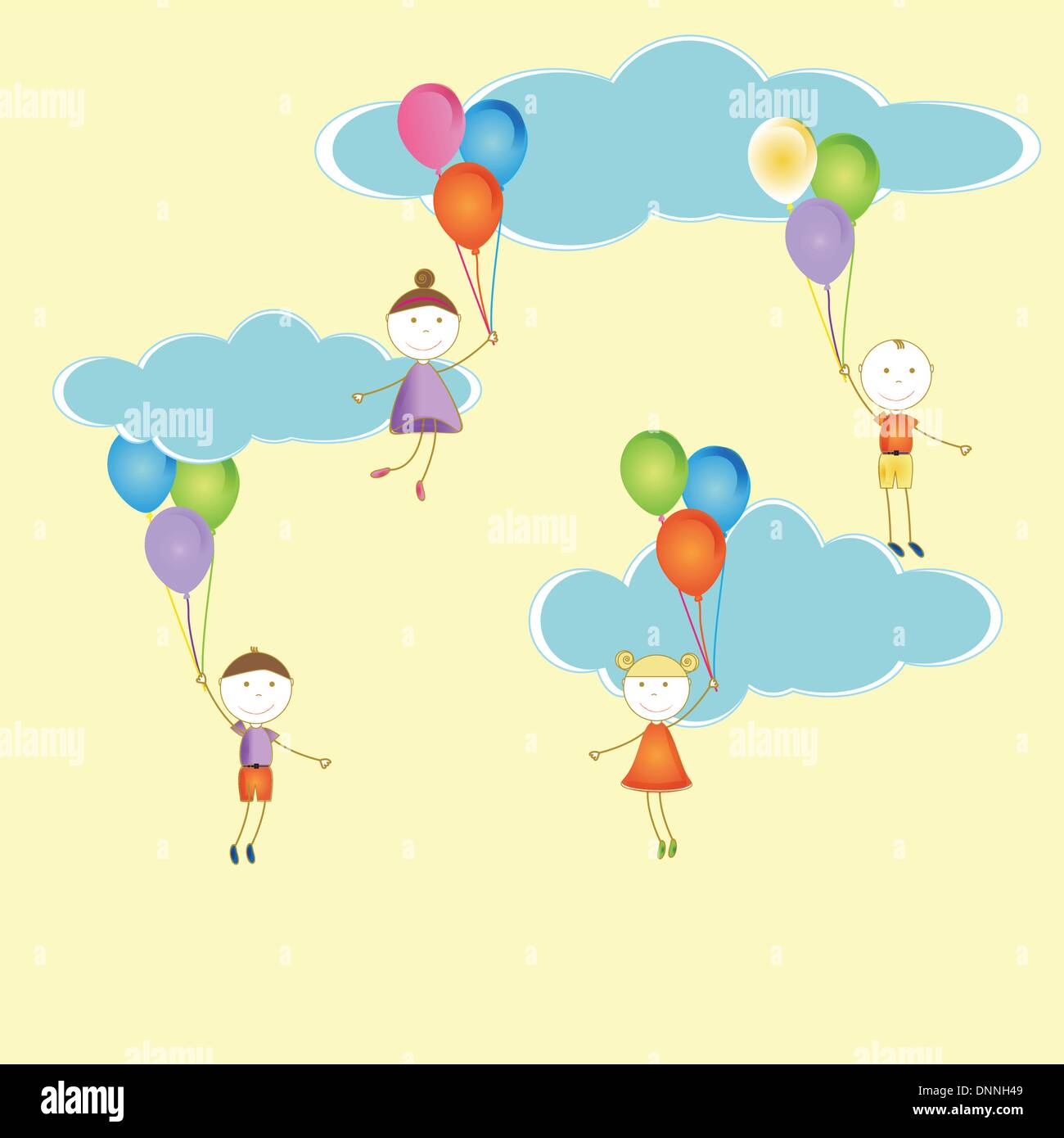 Boys girls kids on Stock Vector Images - Alamy