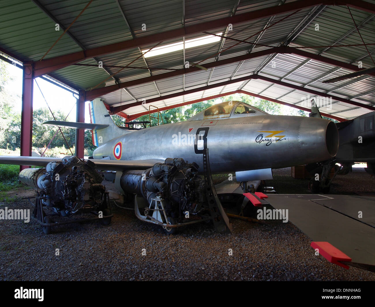 The Dassault MD.450 Ouragan is a French jet aircraft used during the ...