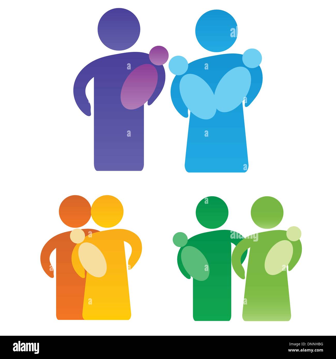 Pictogram showing figures happy family Stock Vector Image & Art - Alamy