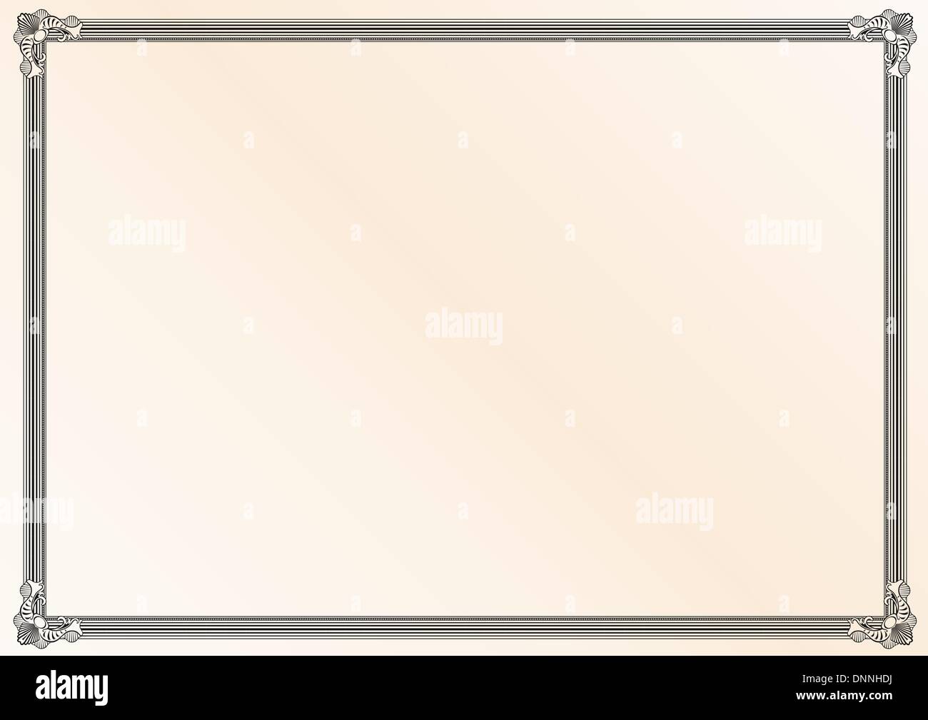 Cute, simple frame you can use as diploma frame Stock Vector Image ...