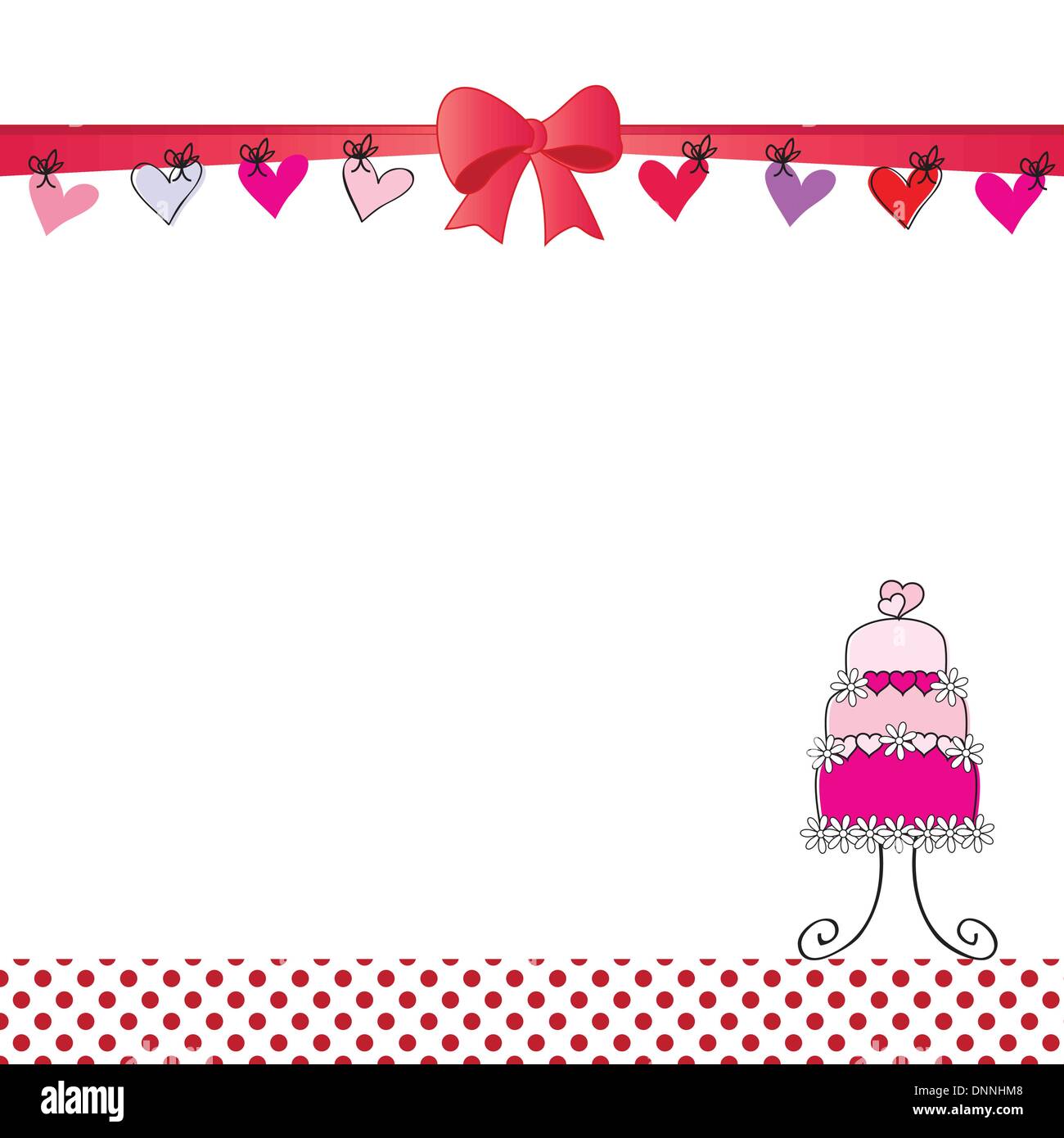 Happy valentines day cake Stock Vector Images - Alamy