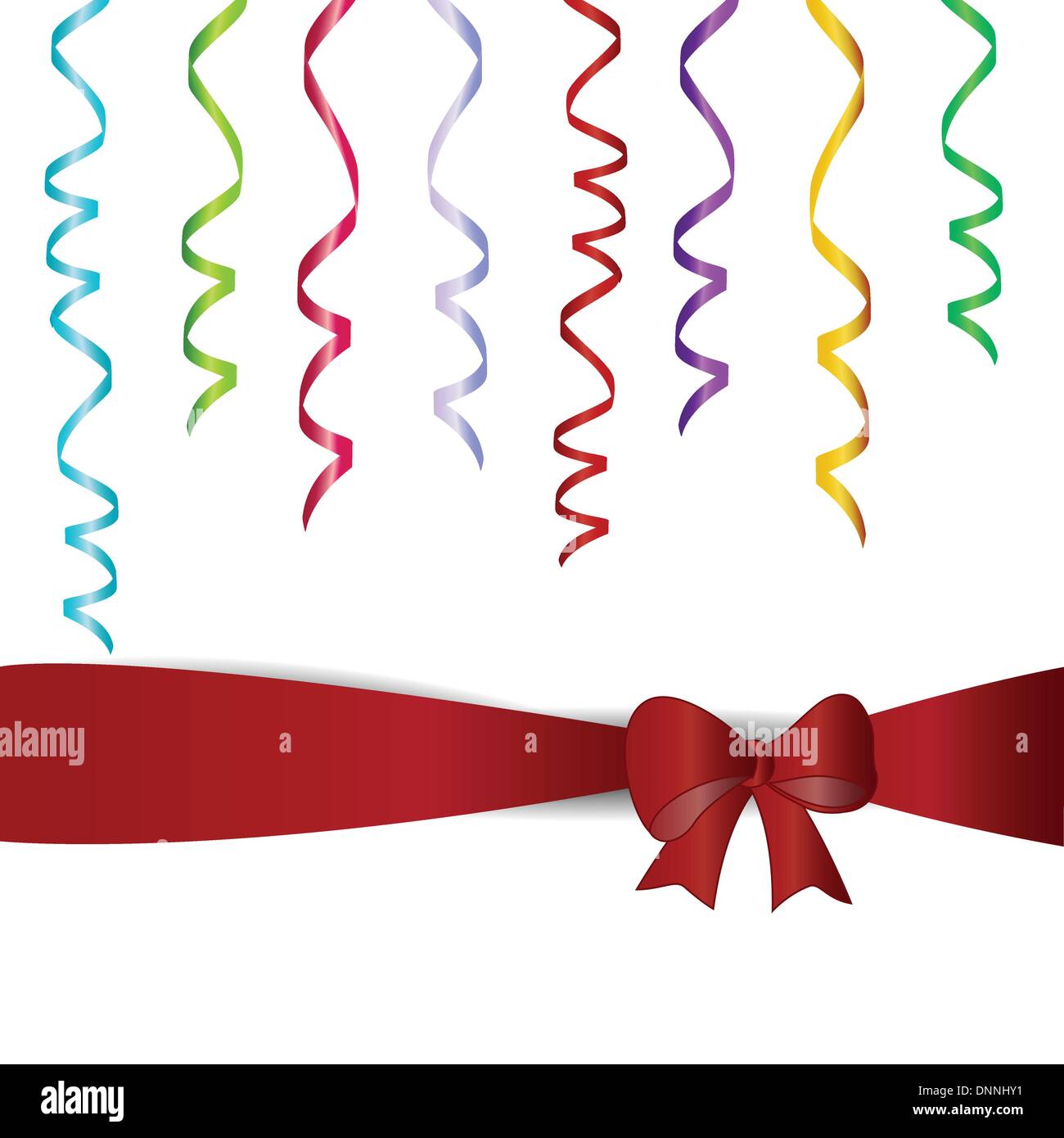 Many colorful streames on birthday party for example Stock Vector Image ...