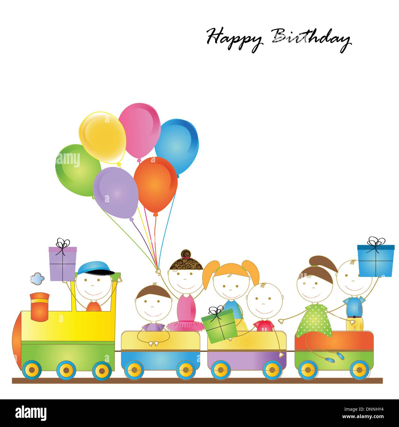 Kids drawing train hi-res stock photography and images - Alamy