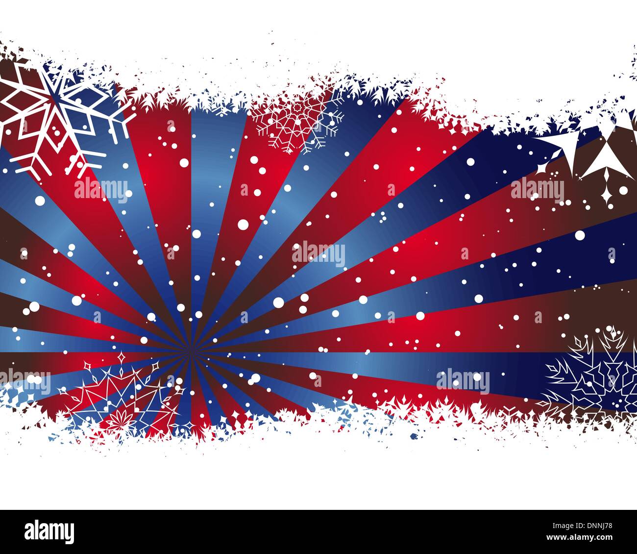 Abstract winter background with snowflakes frame. Vector illustration ...