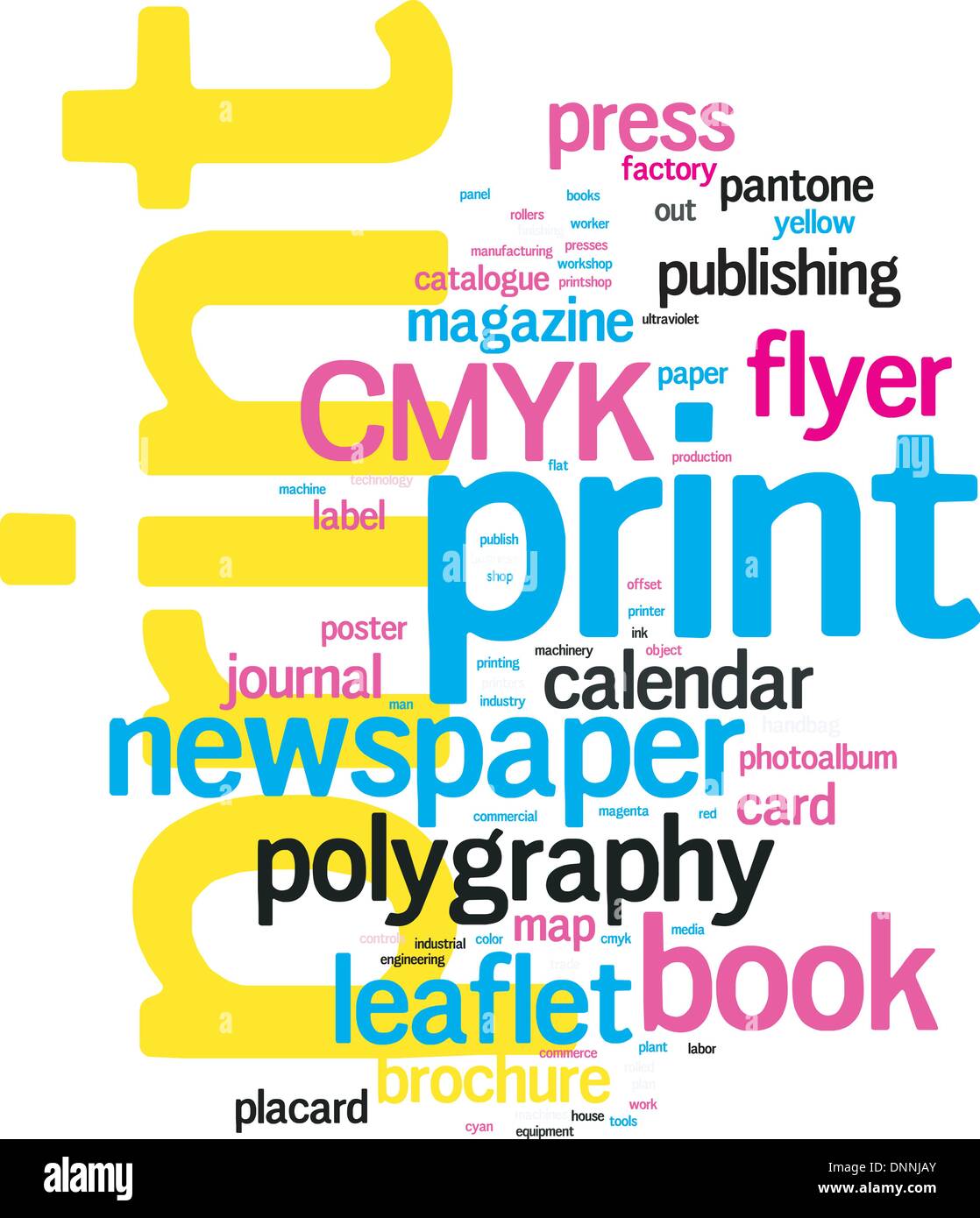 Printing Word Cloud Vector Concept High Resolution Stock Photography ...