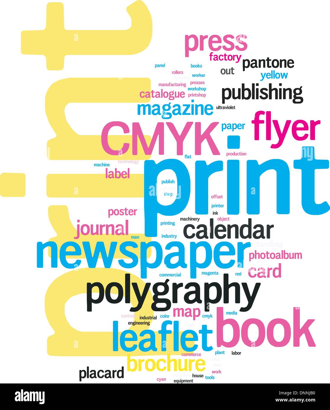 Printing Word Cloud Vector Concept High Resolution Stock Photography ...