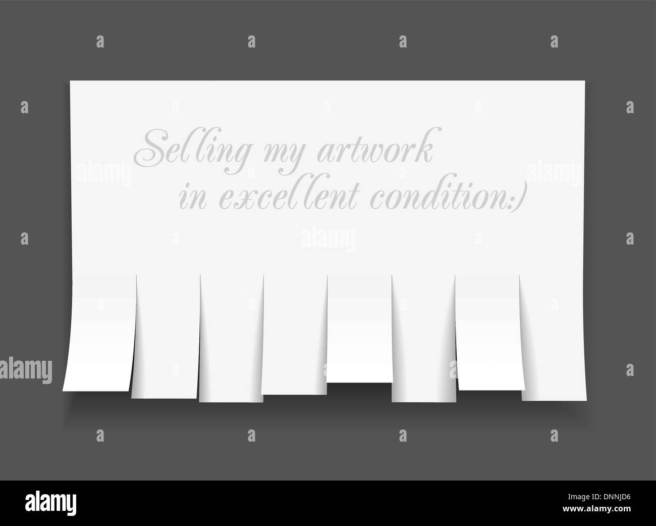 Information slip of paper Stock Vector Images - Alamy