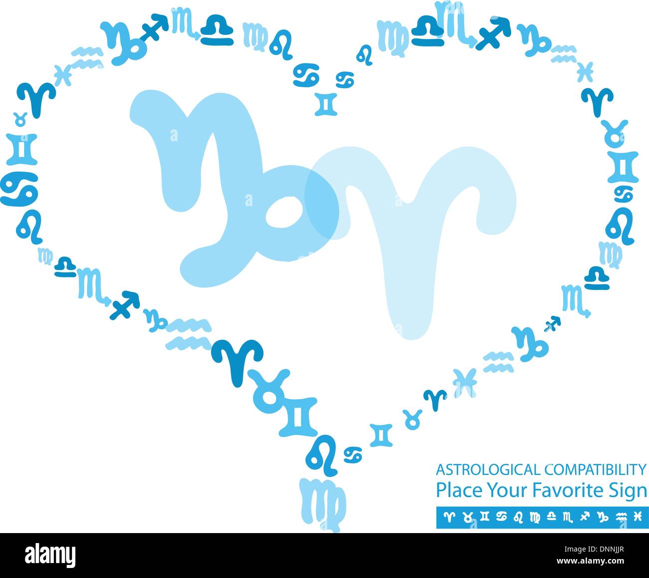 Compatibility horoscope Stock Vector Images - Alamy