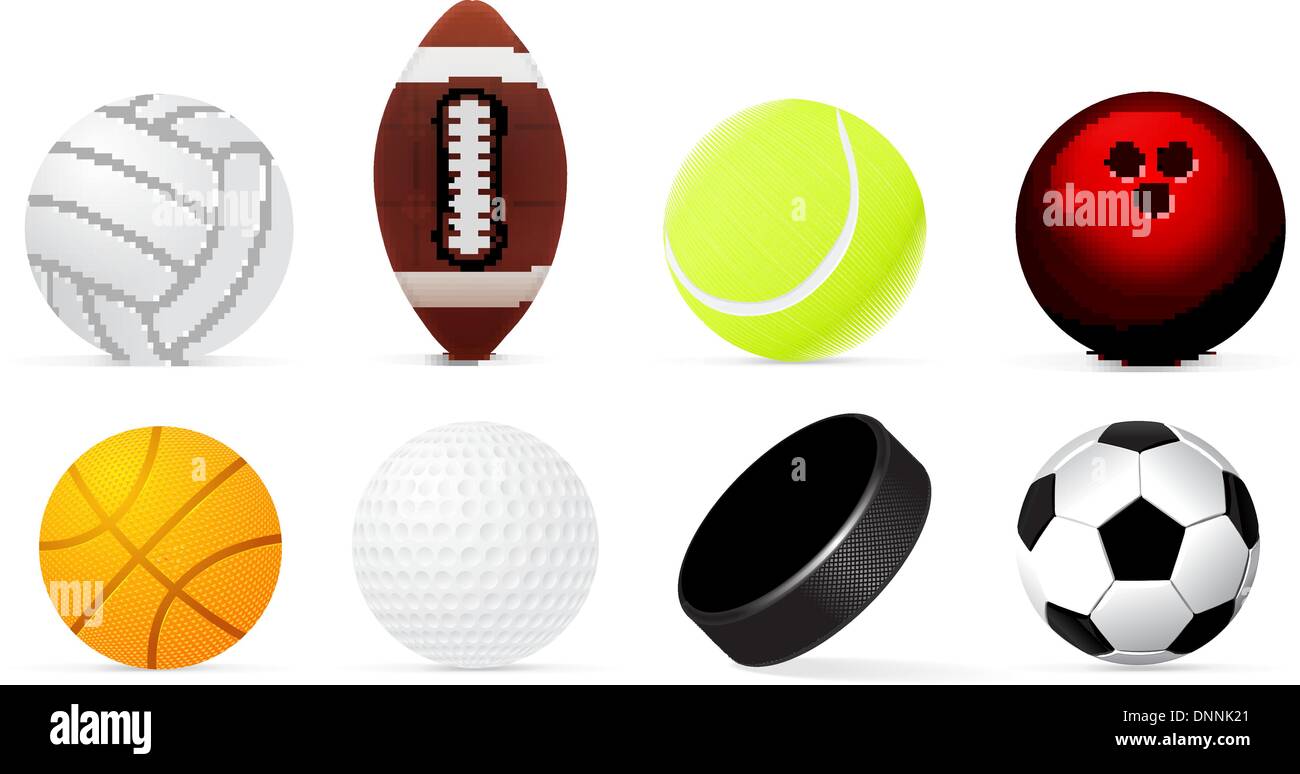 Realistic ball Stock Vector Images - Alamy