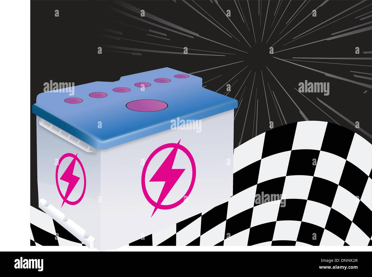 Battery positive terminal Stock Vector Images - Alamy