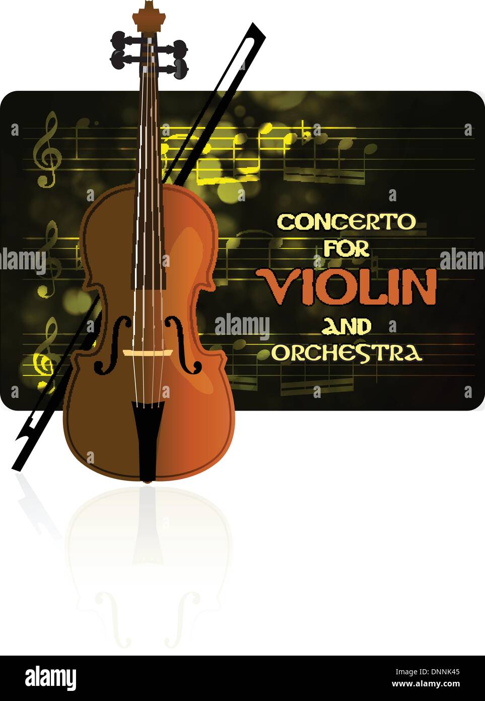 Old violin sheet music Stock Vector Images - Alamy