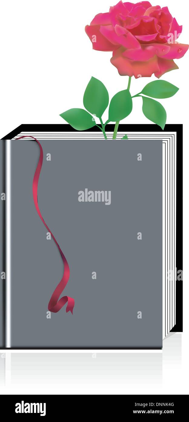 Rose book cover Stock Vector Images - Alamy