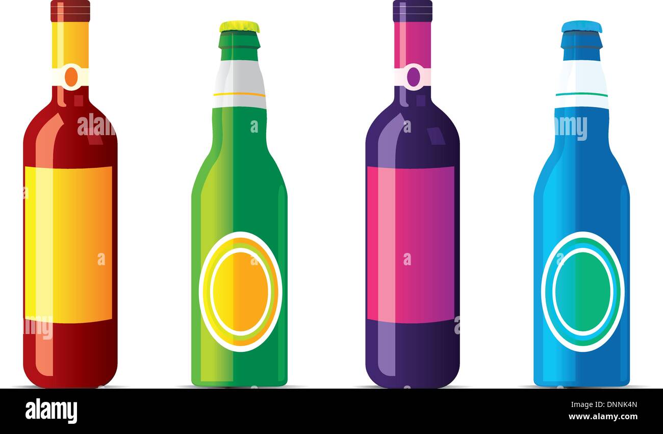 Aluminum bottles Stock Vector Images - Alamy