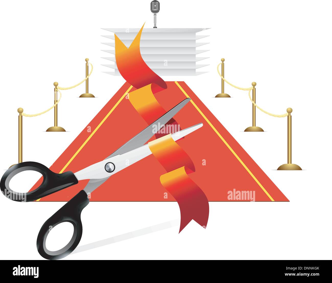 Red carpet microphone Stock Vector Images - Alamy