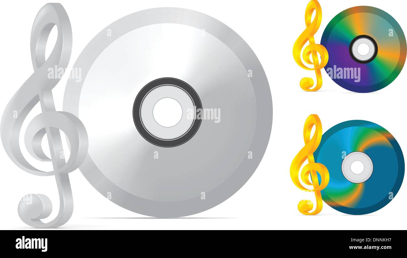 Compact disco Stock Vector Images - Alamy