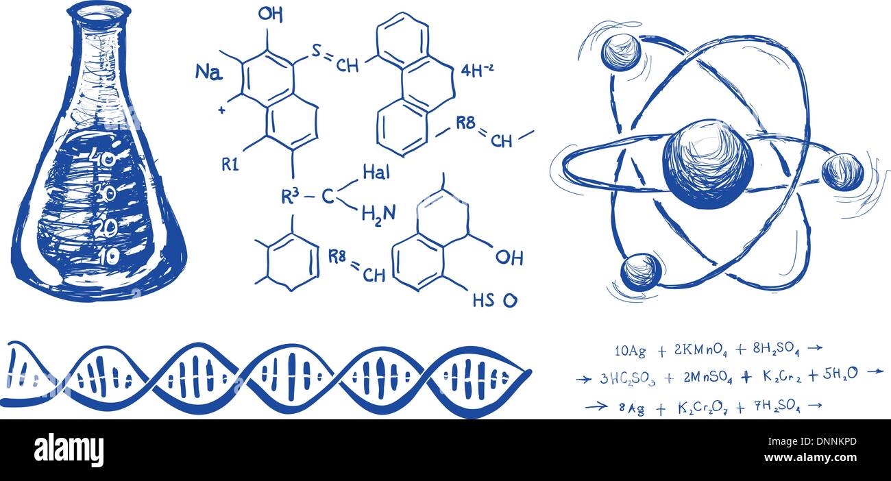 Laboratory beaker drawing hi-res stock photography and images - Alamy