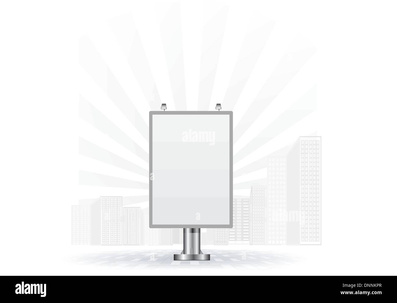 Blank advertising billboard in city Cut Out Stock Images & Pictures - Alamy