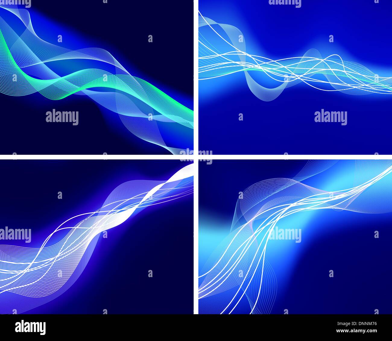 Abstract water vector background set with neon glowing Stock Vector ...