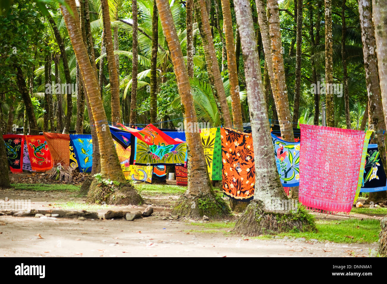 Batik sarongs sale on beach hi-res stock photography and images - Alamy