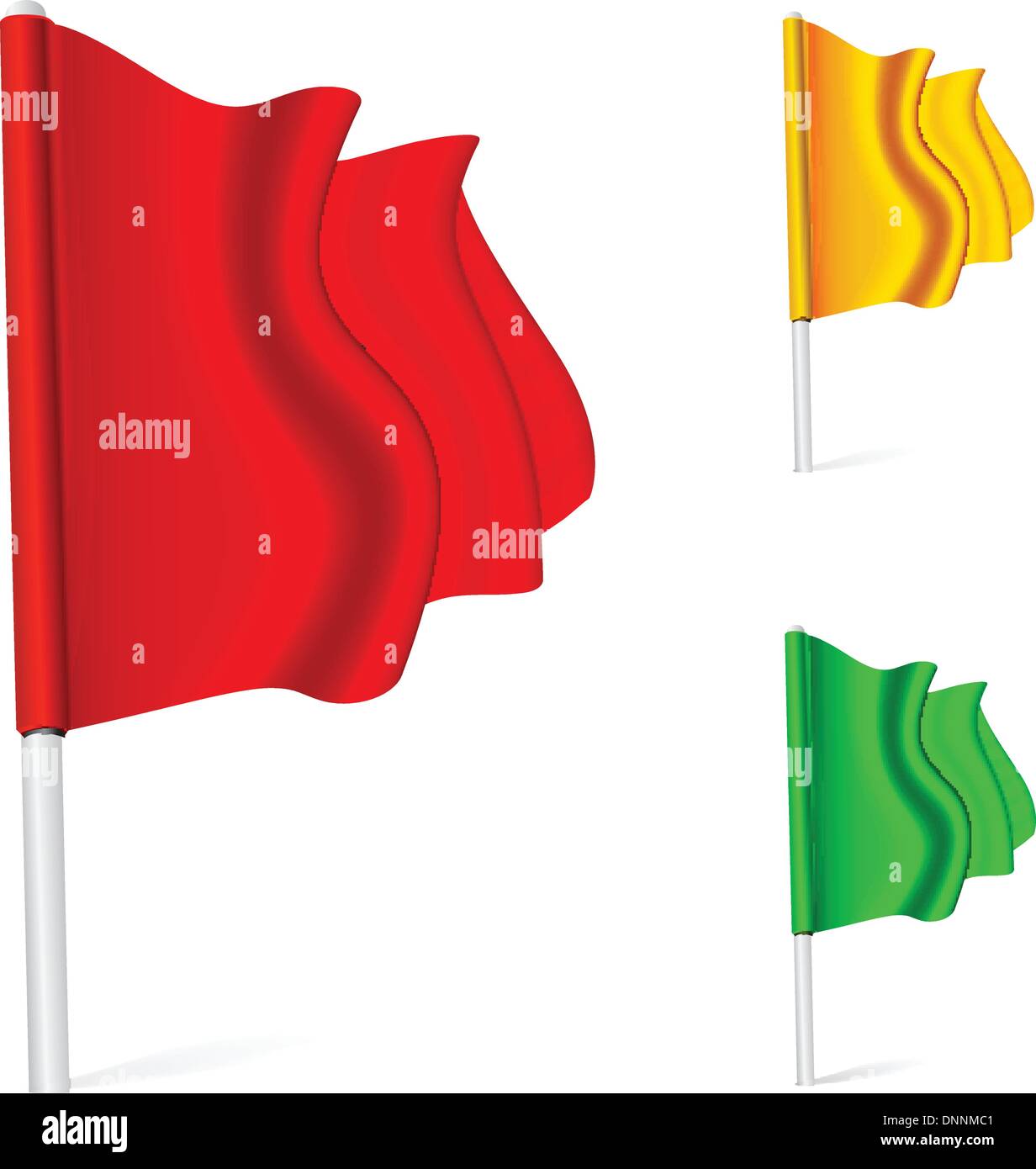 Flag flying in wind Stock Vector Images - Alamy