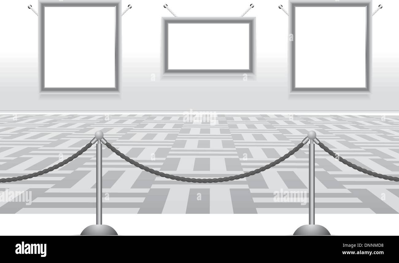 Empty gallery wood floor Stock Vector Images - Alamy