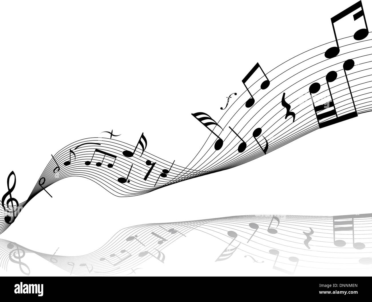 Musical note stuff vector backgrounds with notes and lines Stock Vector ...