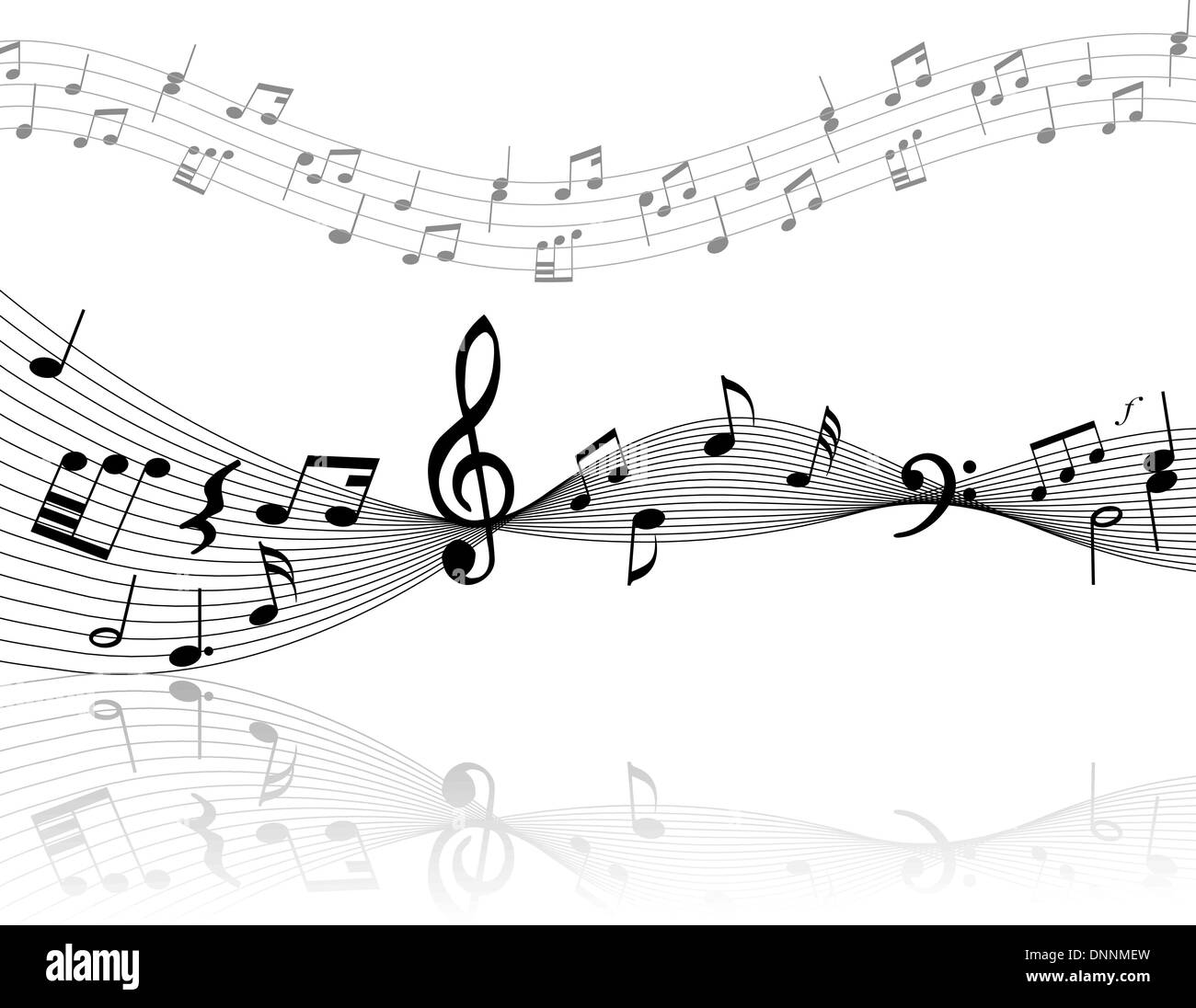 Musical note stuff vector backgrounds with notes and lines Stock Vector ...