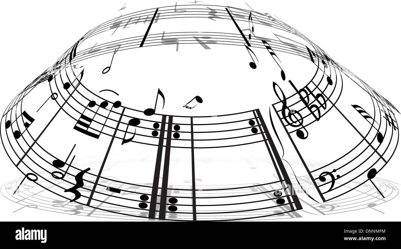 Musical notes stuff vector background for use in design Stock Vector ...