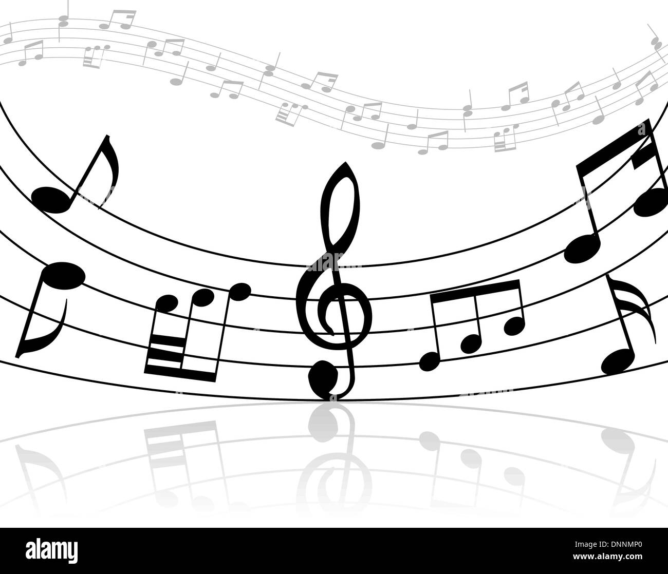Musical note stuff vector backgrounds with notes and lines Stock Vector ...