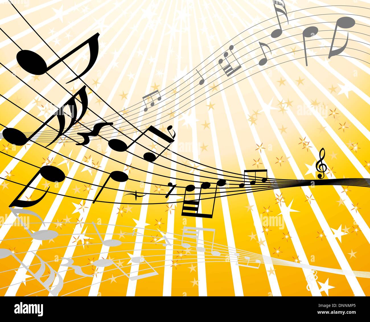 Celebration music party theme with stars. Vector illustration Stock ...