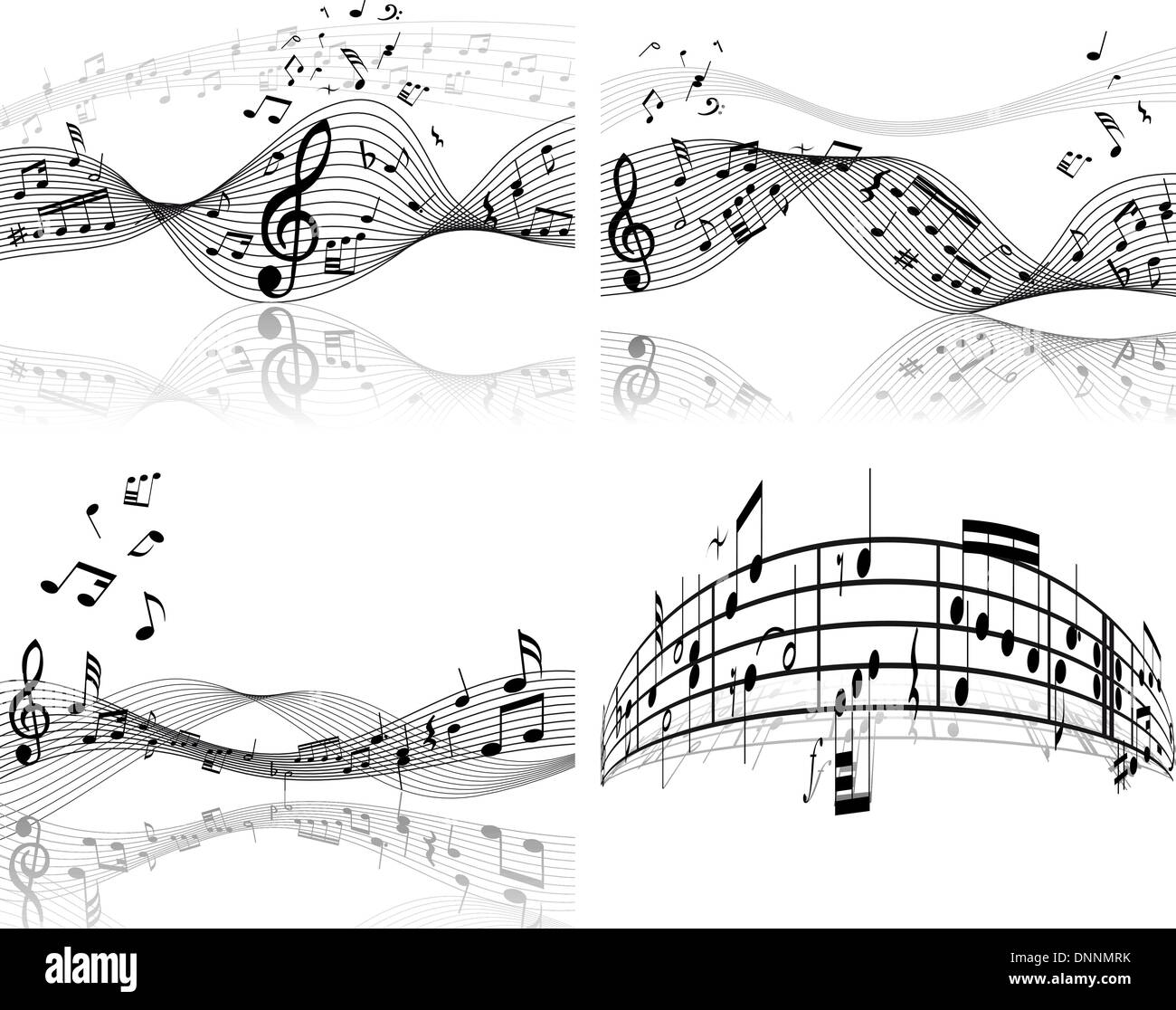 Four musical instruments Stock Vector Images - Alamy