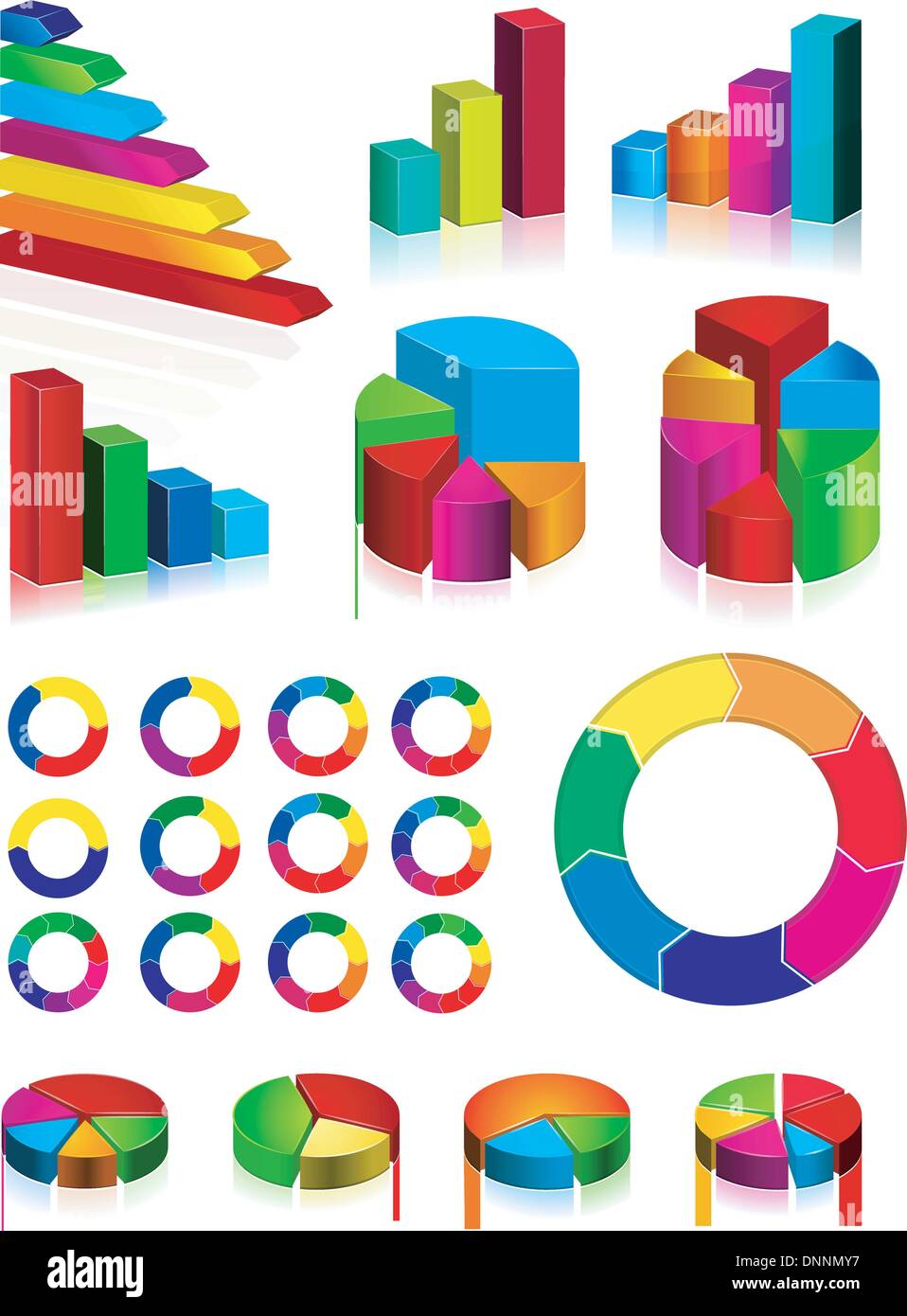 Three diagrams Stock Vector Images - Alamy