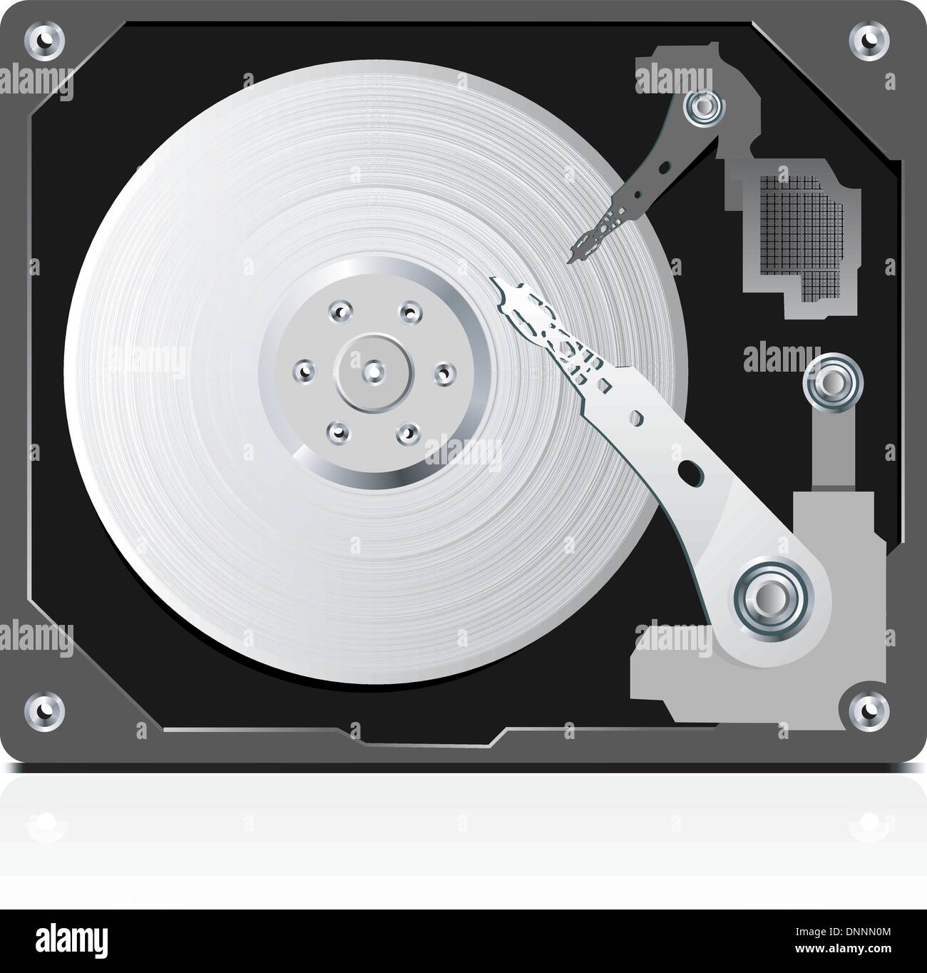 Laptop hard disk Stock Vector Images - Alamy