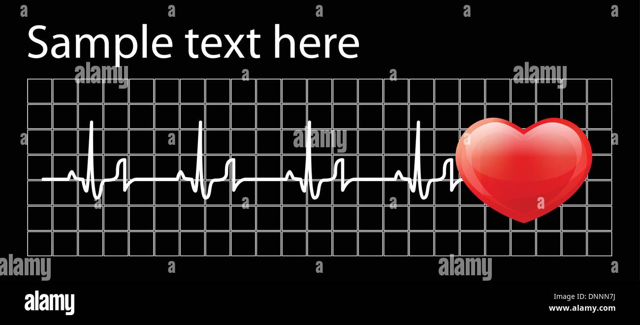 Heart beat examination Stock Vector Images - Alamy