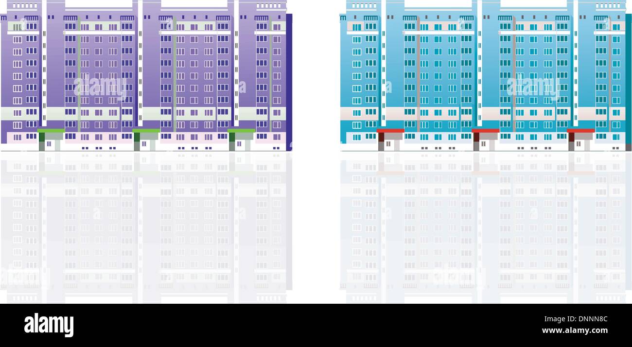 Multi story or multi story or multistory buildings Stock Vector Images ...